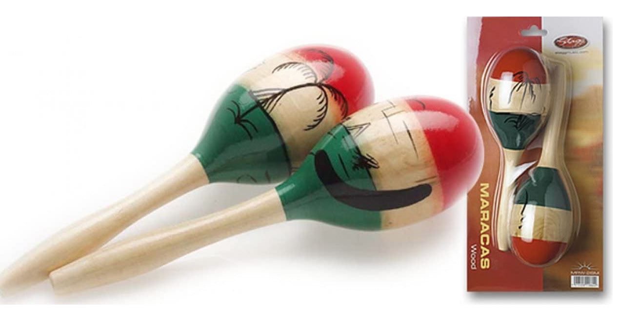 WOOD MARACAS-OVAL-26CM MEXICAN – Shearer's Music Works